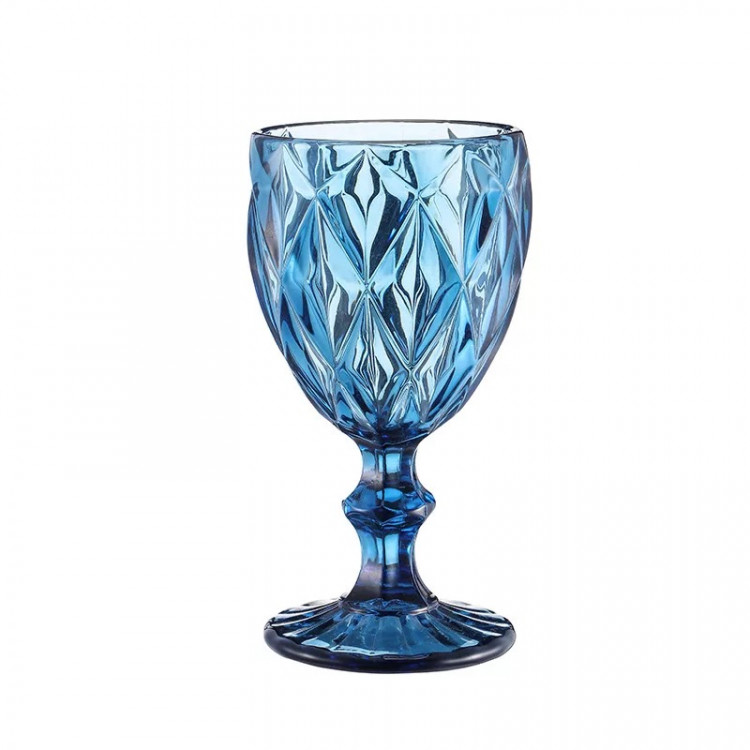 Blue Glass Water Goblet Perfect Touch Rental